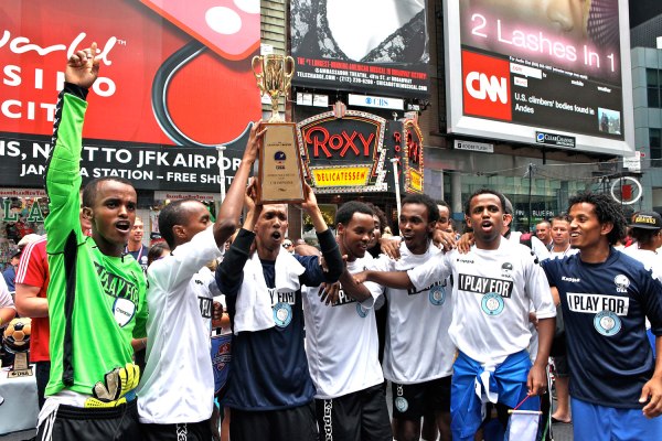 Homeless Soccer Takes Over Times Square | TIME.com